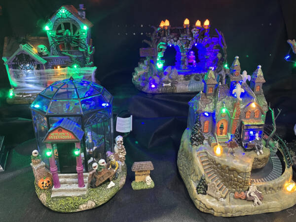 A look at Menards 2023 Halloween village items - Trains