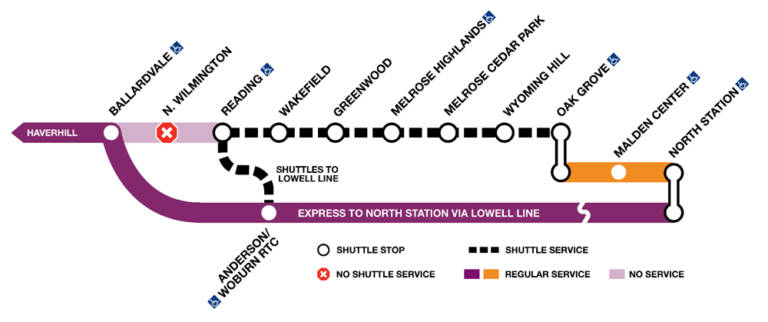 MBTA plans 58-day disruption of commuter rail Haverhill Line - Trains