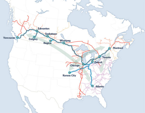 CN, Norfolk Southern announce new cross-border domestic intermodal ...