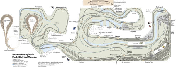 The HO scale Western Pennsylvania Model Railroad Museum layout - Trains