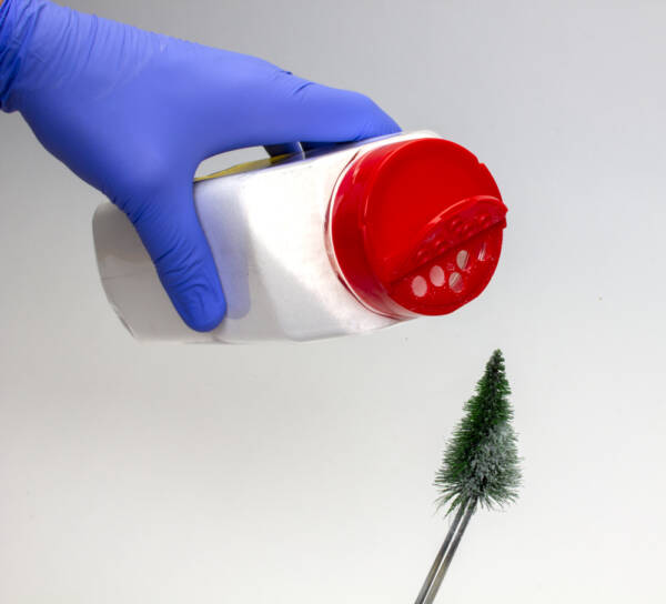 Quick-and-easy snow covered trees - Trains