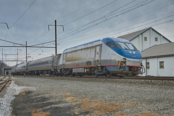 News photo: Amtrak HHP8 tests as cab car - Trains