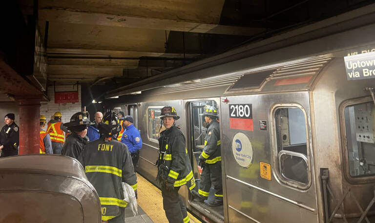 New York subway trains collide at low speed, derailing one; at least 24 ...