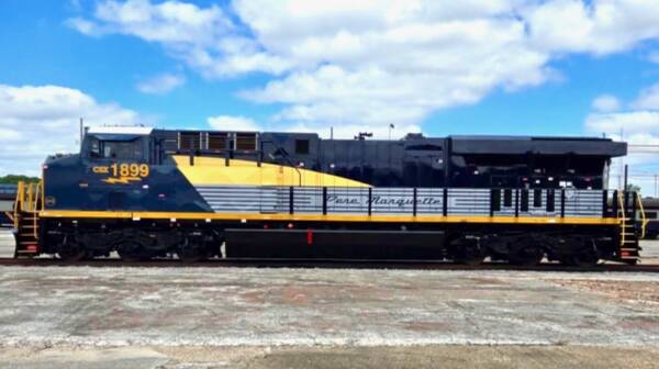 Latest CSX heritage locomotive wears Pere Marquette passenger livery ...