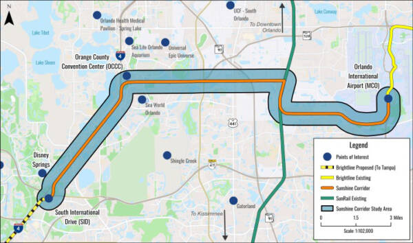 Joint SunRail-Brightline Sunshine Corridor gets more support - Trains