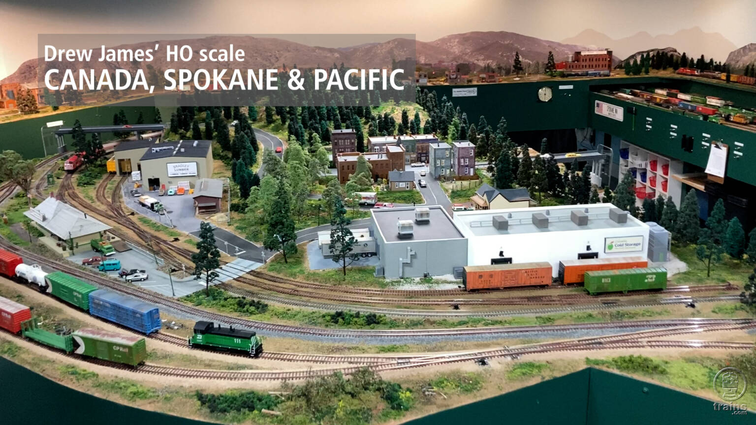Drew James' Canada, Spokane & Pacific RR in HO scale - Trains