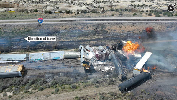 NTSB releases preliminary report on April BNSF derailment that closed I-40 - Trains
