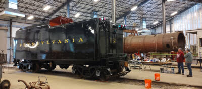 T1 Trust shows frame and drivers; K4s 1361 tender painted - Trains