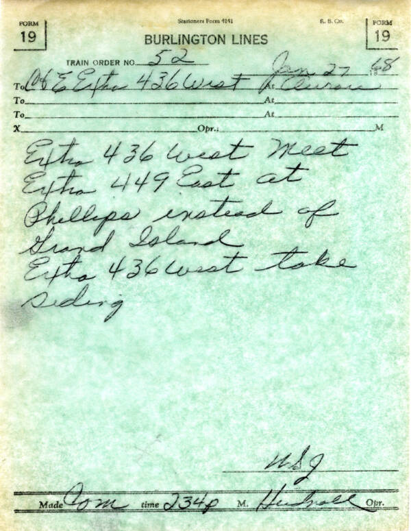 Why did railroads use train orders? - Trains