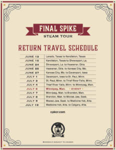 CPR No. 2816 returns to the U.S. after completing CPKC’s Final Spike ...