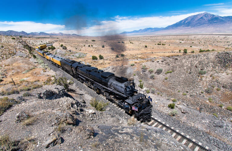 News photos: Big Boy on the road in Nevada and California - Trains