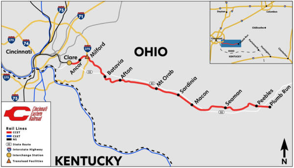 Regional Rail acquires Cincinnati Eastern Railroad - Trains