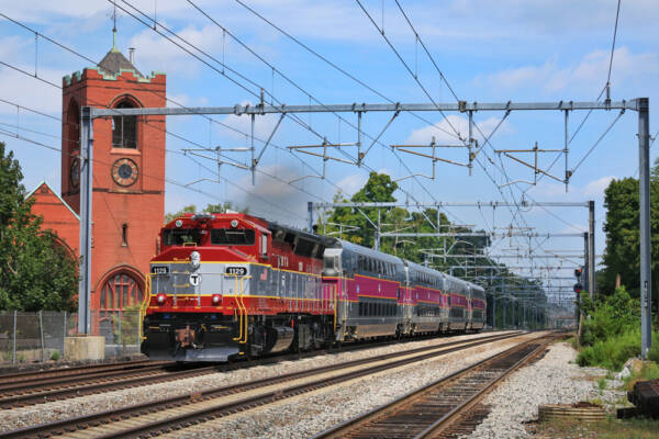 News photo: MBTA’s ‘Cranberry’ locomotive - Trains