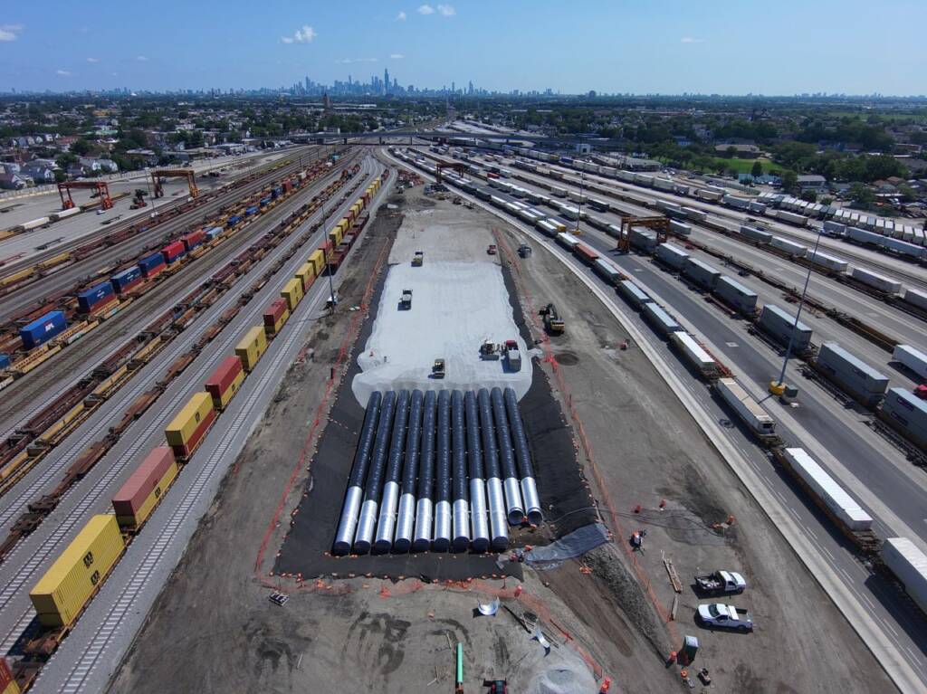 BNSF marks milestone in second phase of Cicero intermodal terminal expansion - Trains