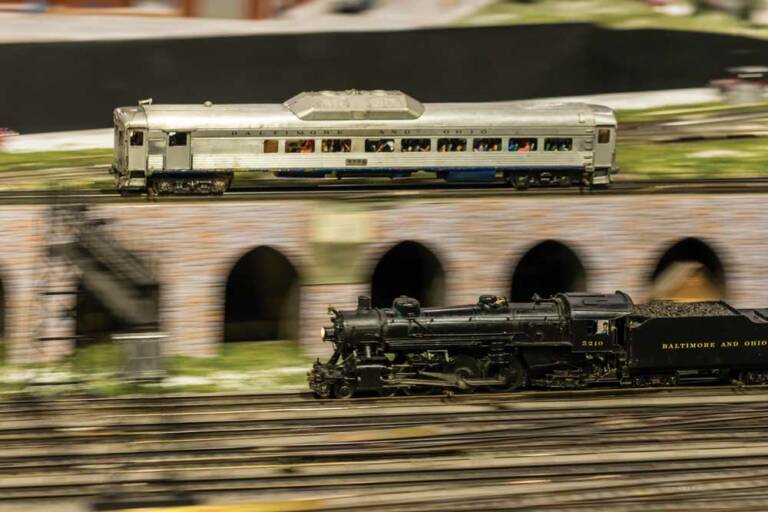 Baltimore & Ohio toy train display - Trains