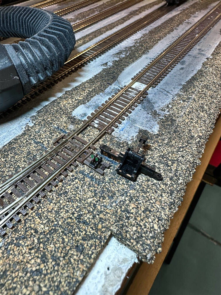 N scale manual turnout control - Trains