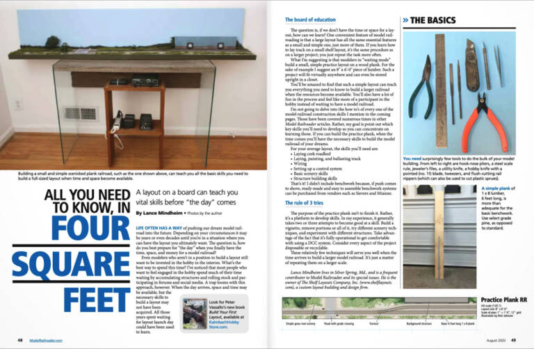 A skill-building layout - Trains