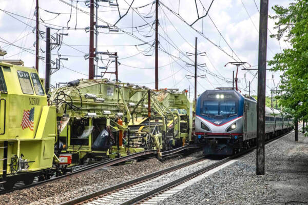 Amtrak marks completion of Keystone Line track project - Trains