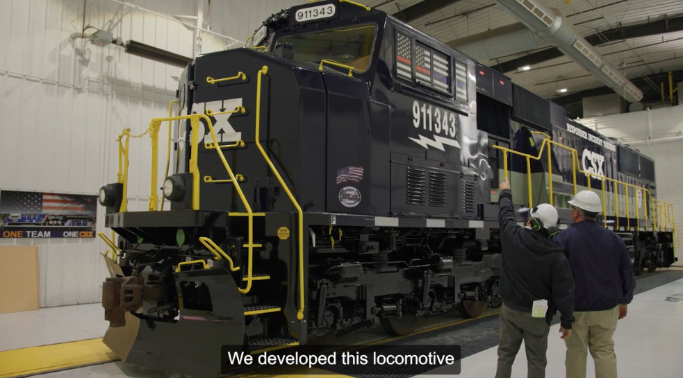 CSX debuts first responder training prop locomotive - Trains