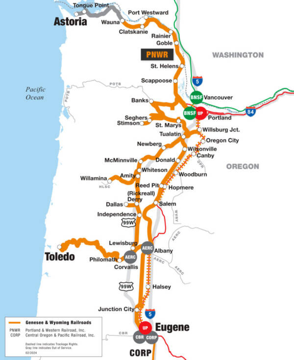 No injuries reported as bridge collapses under train in Oregon - Trains