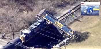 Three injured as CSX train derailed in grade-crossing collision ...