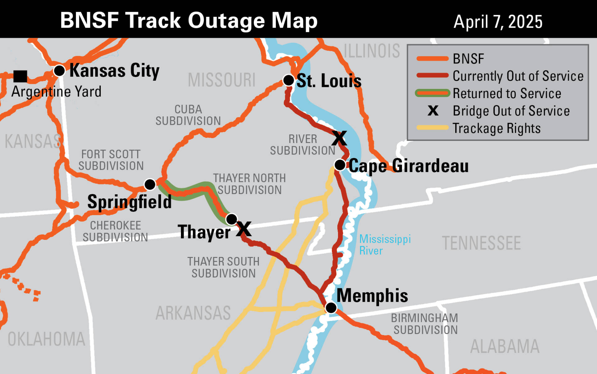 BNSF completes replacement of washed-out Arkansas bridge, reopens lines ...