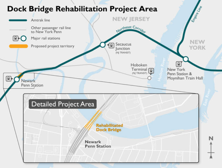 FRA, Amtrak revise plans for rehabilitation of Dock Bridge - Trains