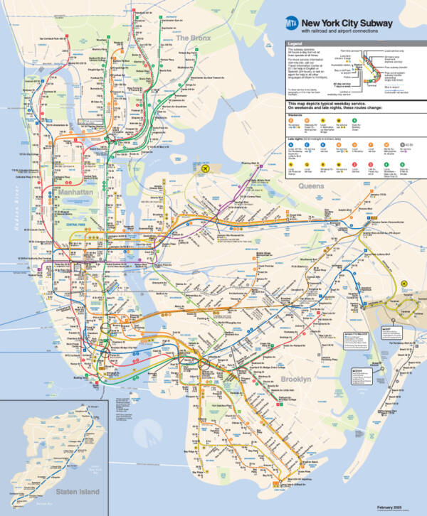 New map introduced for New York City subways - Trains