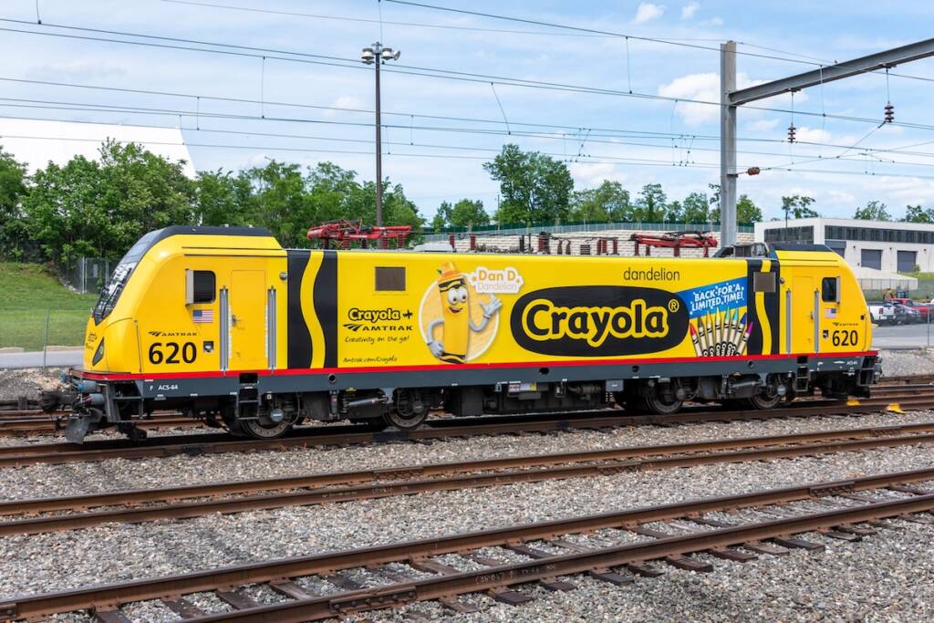 Amtrak unveils Crayola locomotives as part of crayon promotion - Trains