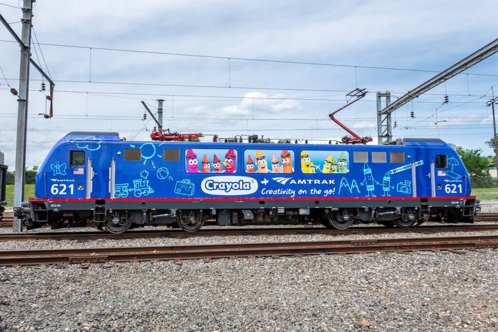 Amtrak unveils Crayola locomotives as part of crayon promotion - Trains