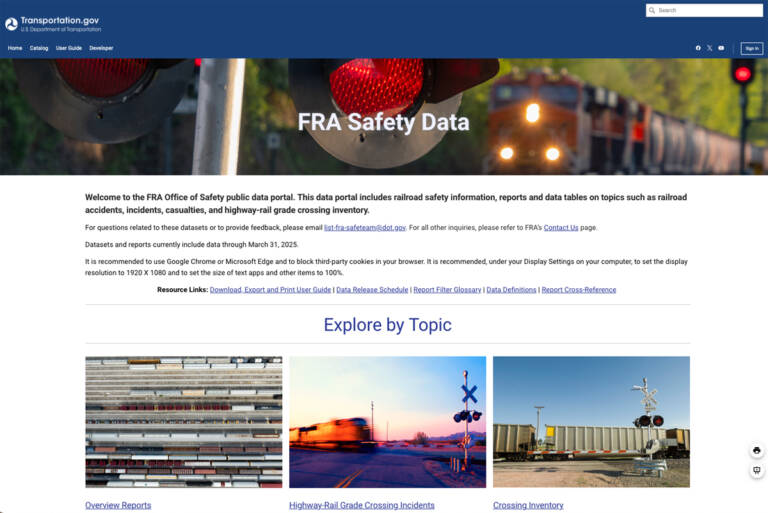 FRA introduces new rail safety data website - Trains
