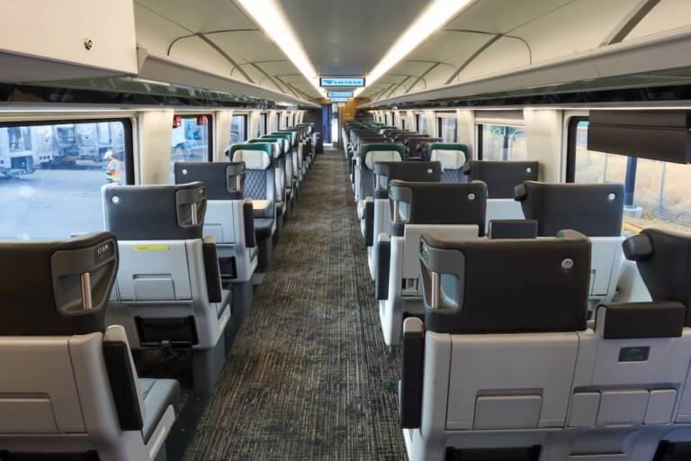 News Photos: Amtrak’s first Airo train readied for departure - Trains