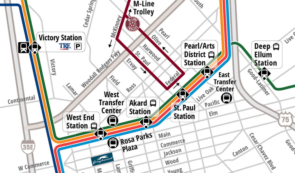 Six hospitalized after light rail fire in Dallas - Trains