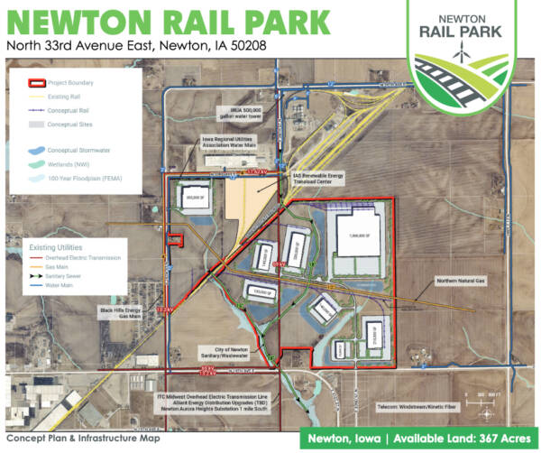 Iowa Interstate, county partner on new rail industrial park in Newton ...