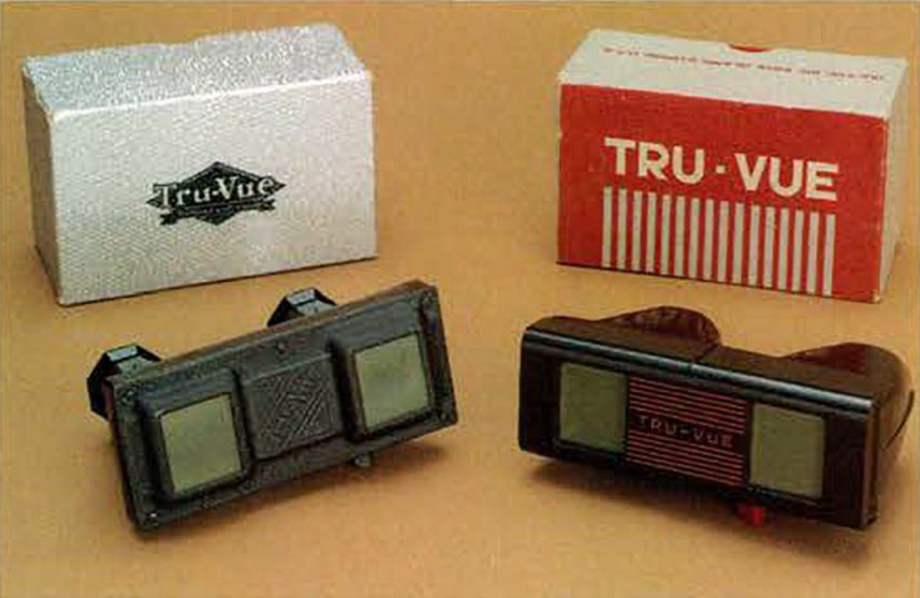Tru-Vue stereoscopic model train filmstrips - Trains